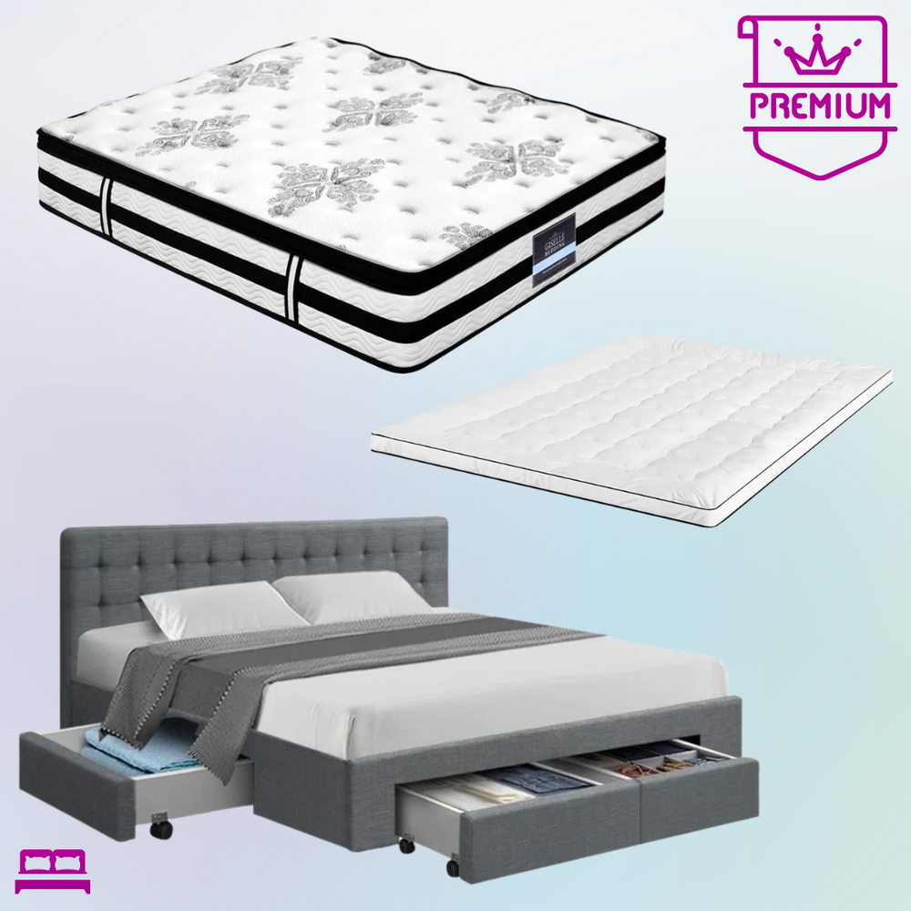 King Bed and Mattress Package | Premium Bed Sets Online – Bedzy